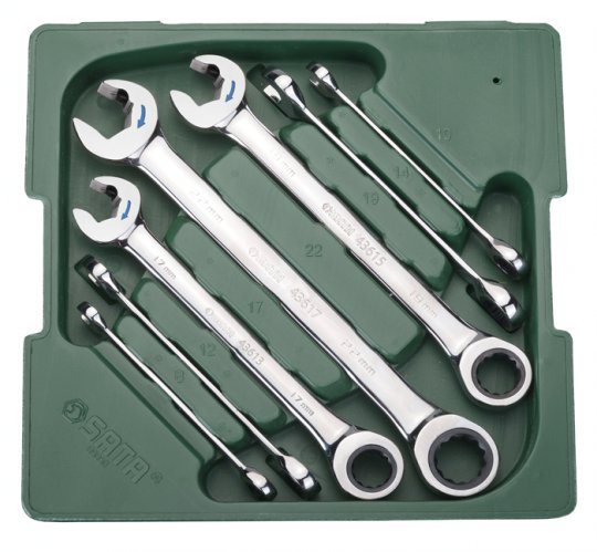 Sata 09050 Double Ratcheting Wrench Set | TOOLS AND MACHINERY MALAYSIA