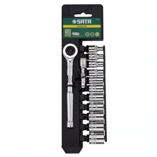 Sata 09521 1/4" Drive 6 Point Metric Socket Set | TOOLS AND MACHINERY ...