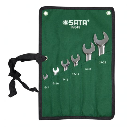 Sata 09045 Metric Double Open End Wrench Set | TOOLS AND MACHINERY MALAYSIA