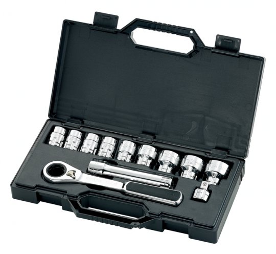 Sata 09133 1/2" Drive 6 Point Metric Pass-thru Socket Set | TOOLS AND ...